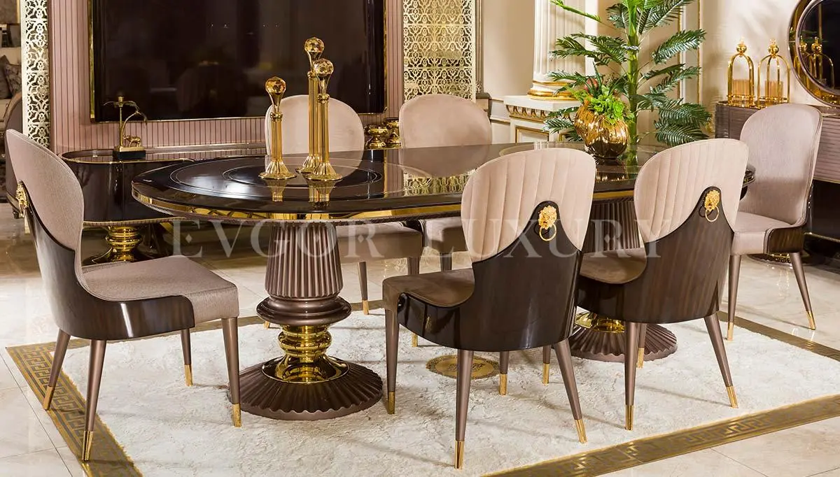 Valenda Luxury Dining Room - Evgor Furniture